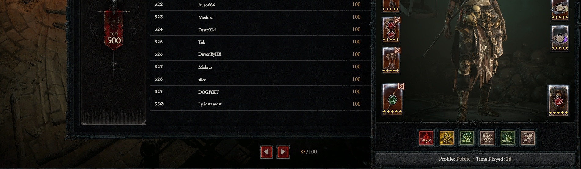 Diablo 4 Patch 1.3.3 Player Profile Improvements - Skills, Time Played ...